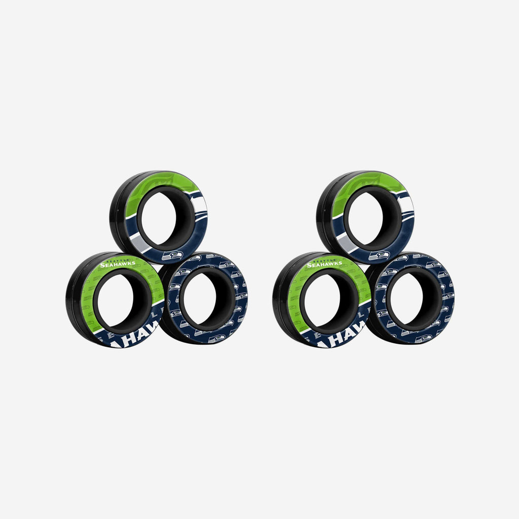 Seattle Seahawks 6 Pack Magnetic Finger Rings FOCO