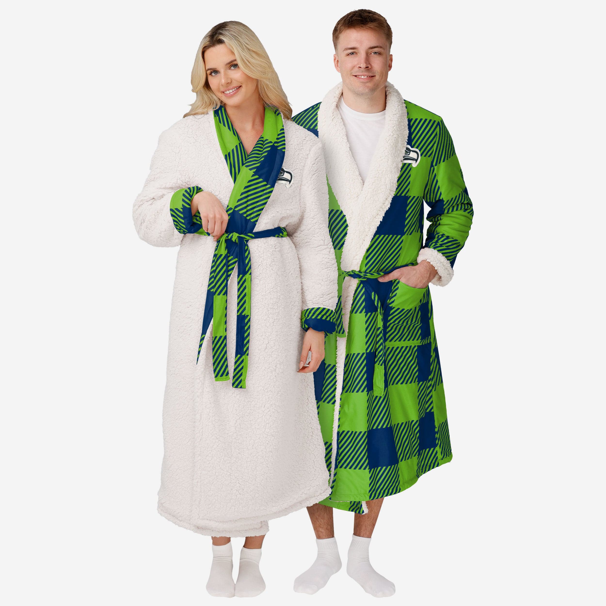 Seattle Seahawks Lounge Life Reversible Robe FOCO