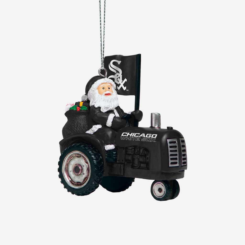 Chicago White Sox Santa Riding Tractor Ornament FOCO