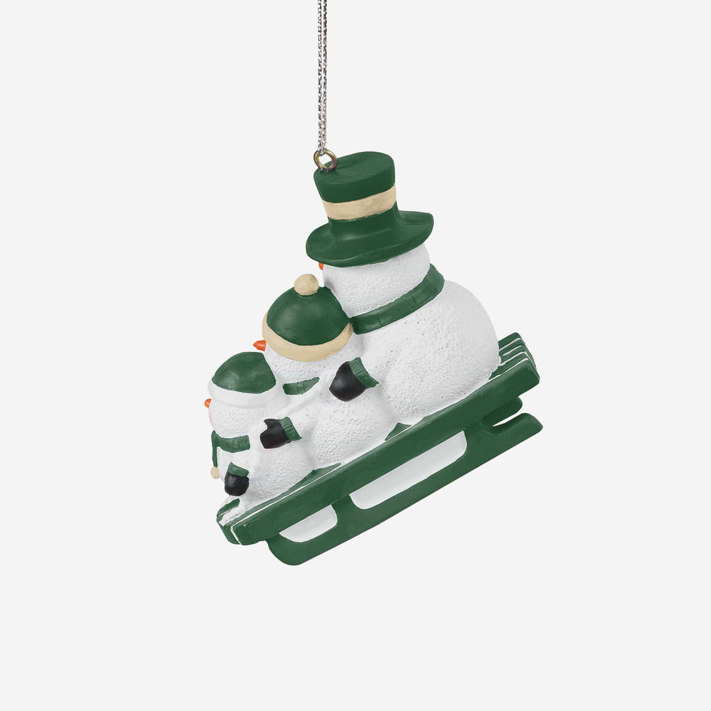 Milwaukee Bucks Sledding Snowmen Ornament FOCO