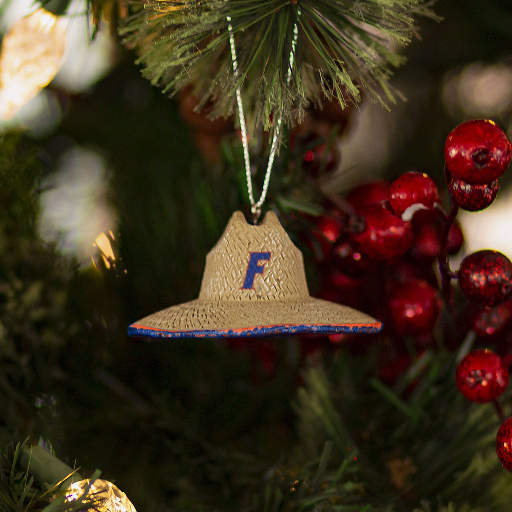 Florida Gators Straw Hat Ornament FOCO