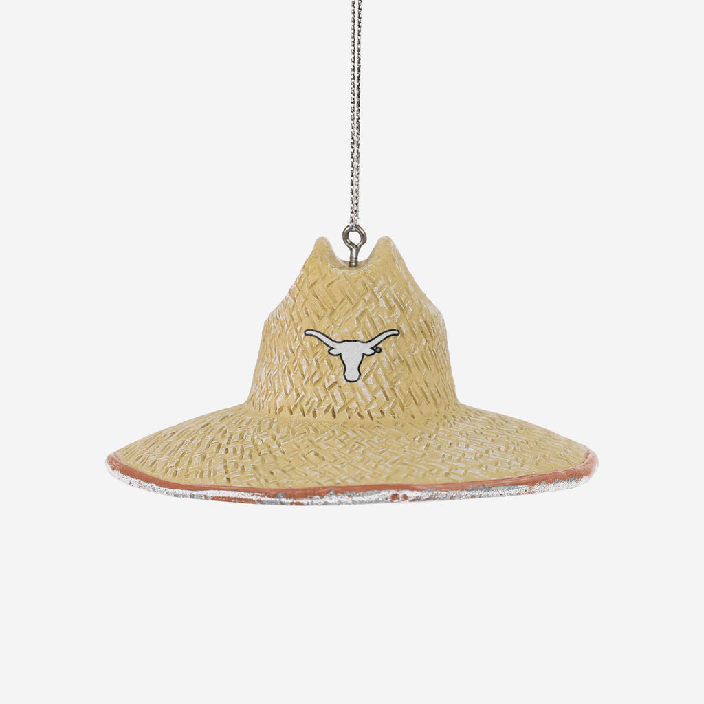 Texas Longhorns Straw Hat Ornament FOCO