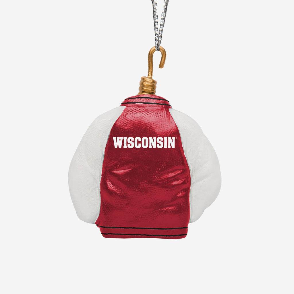 Wisconsin Badgers Varsity Jacket Ornament FOCO
