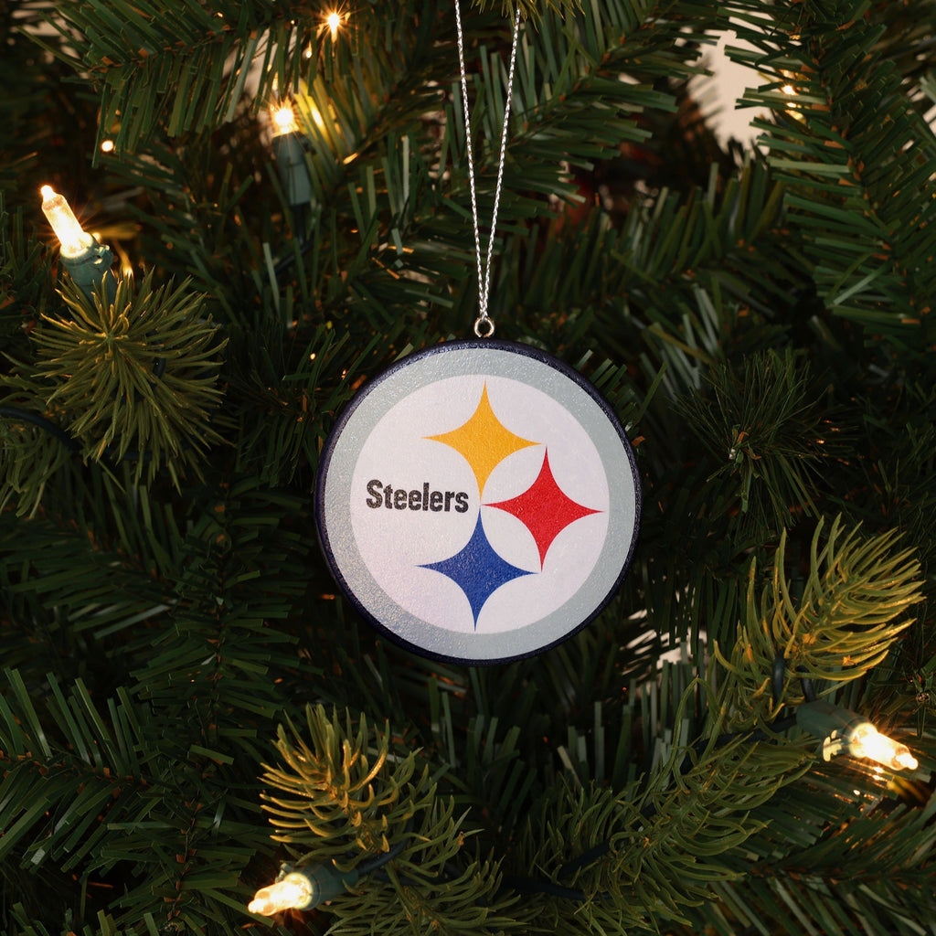 Pittsburgh Steelers Holiday Cheer Logo Ornament FOCO