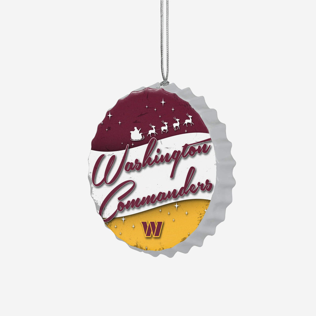 Washington Commanders Bottlecap Sign Ornament FOCO