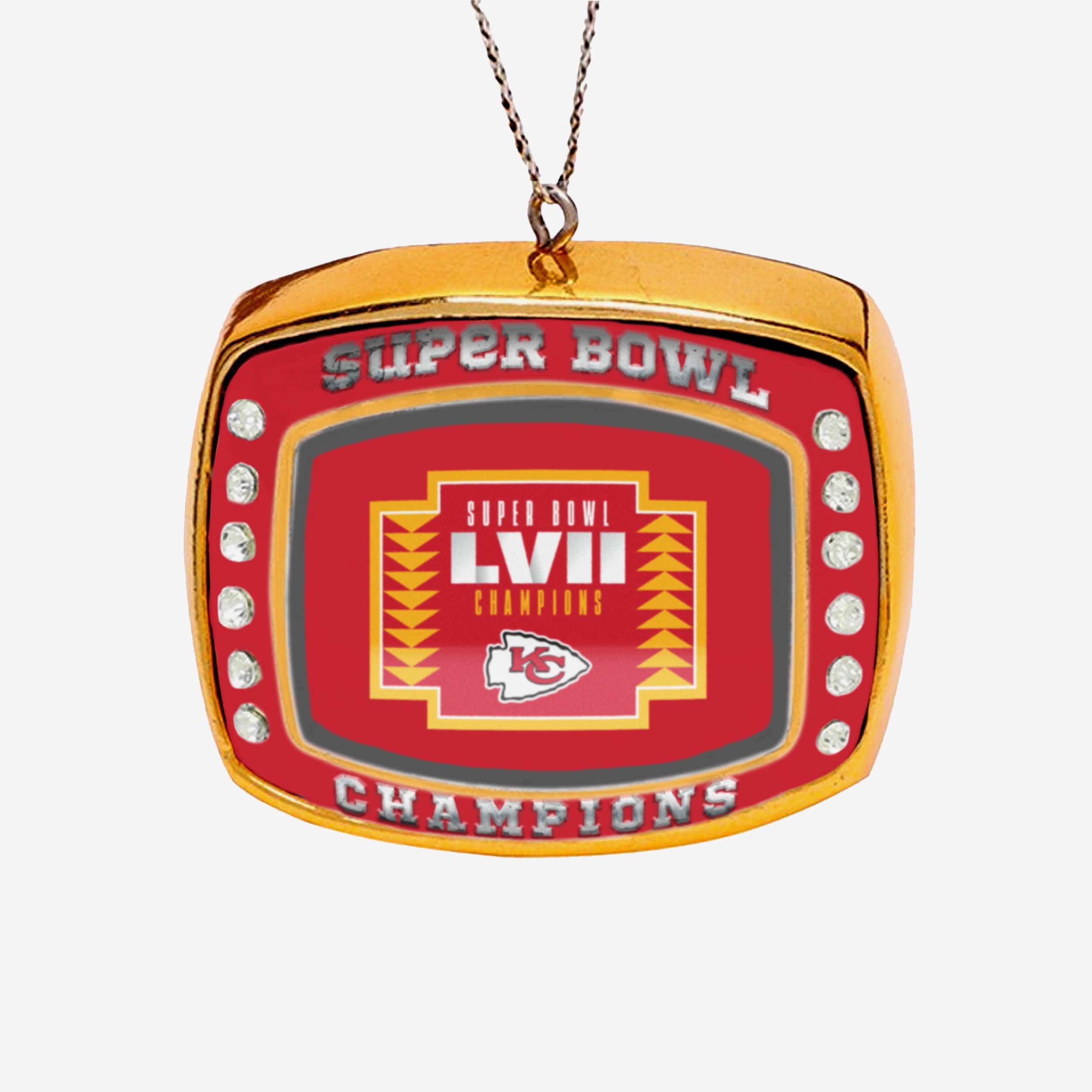 Kansas City Chiefs Super Bowl LVII Champions Ring Ornament FOCO