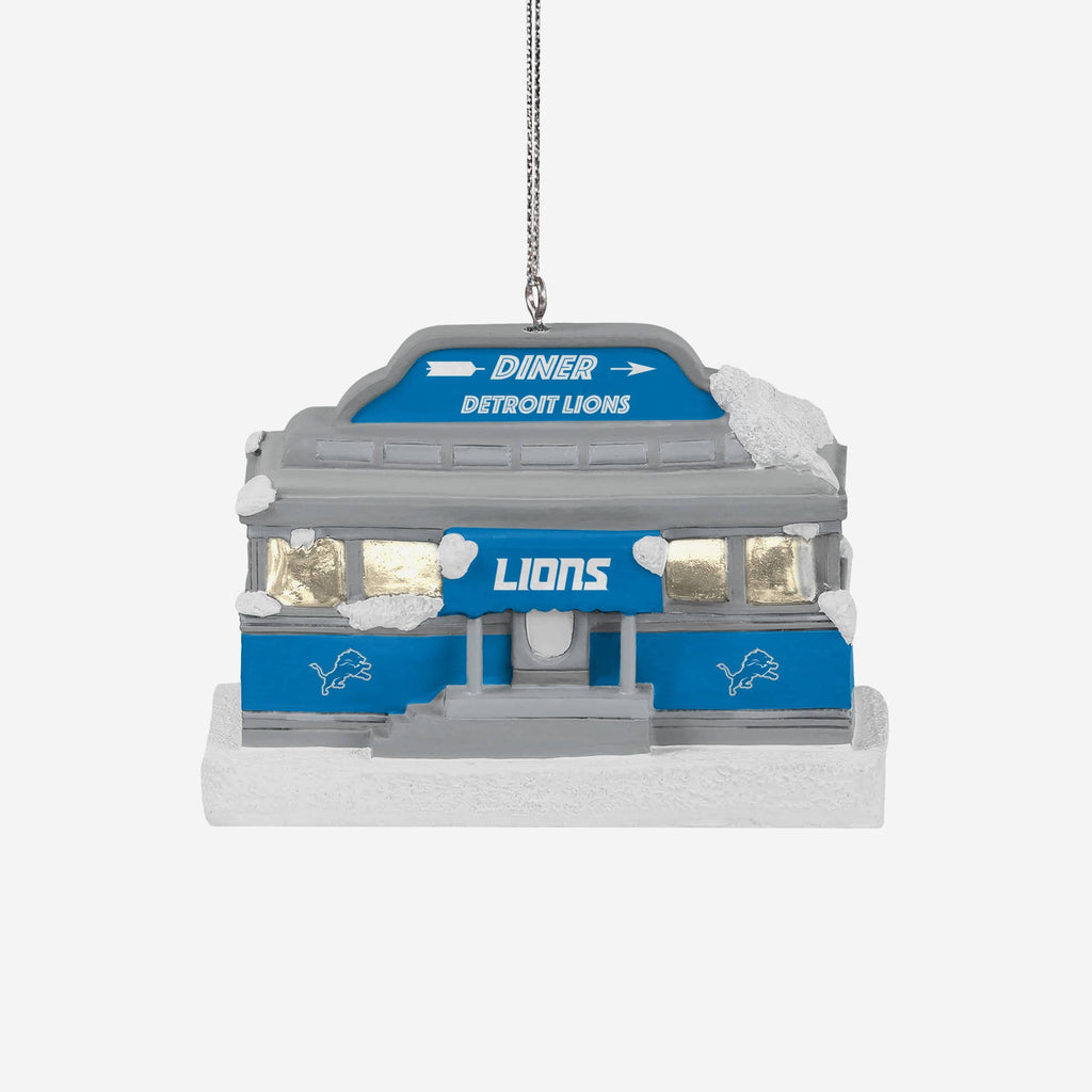 Detroit Lions Light Up Diner Ornament FOCO