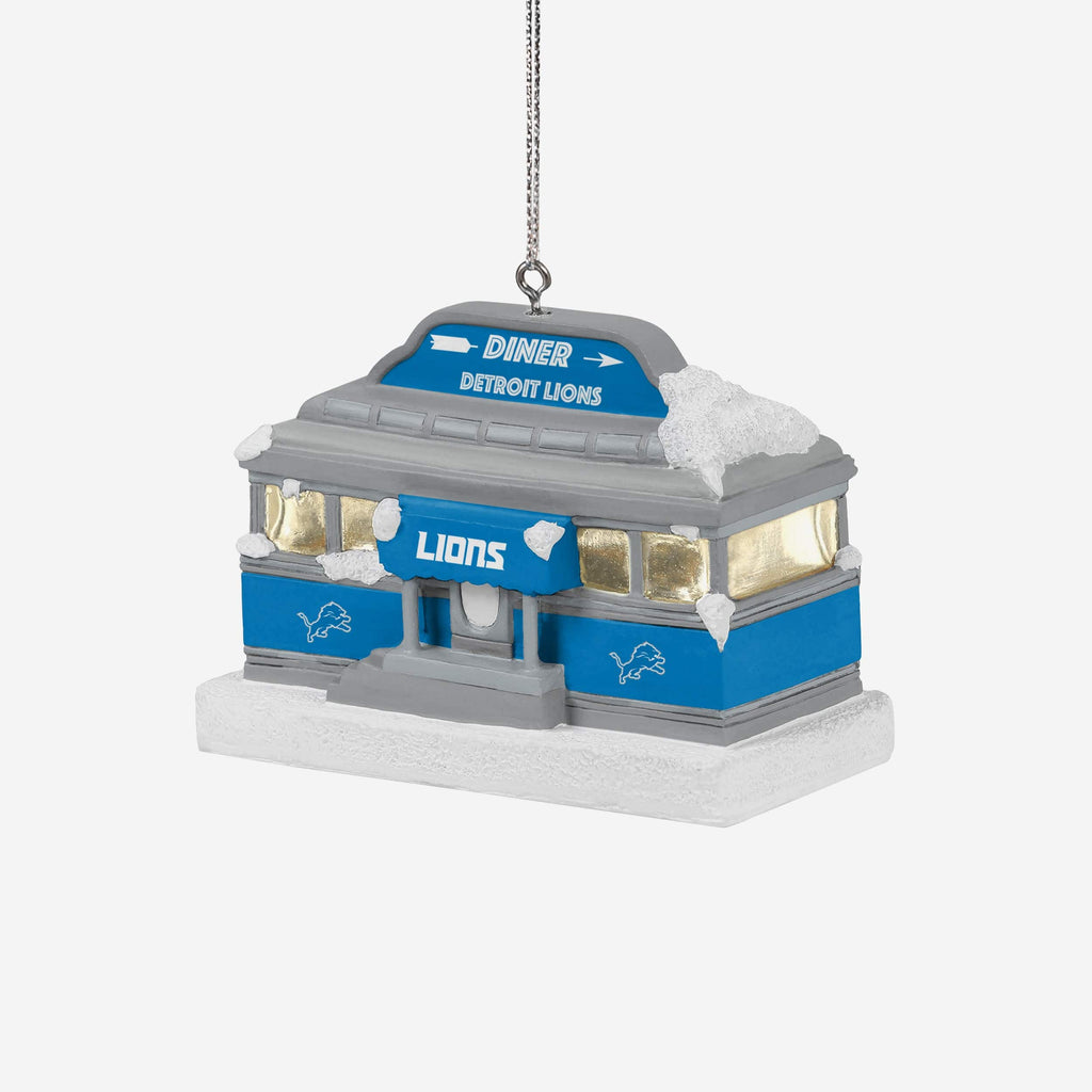 Detroit Lions Light Up Diner Ornament FOCO