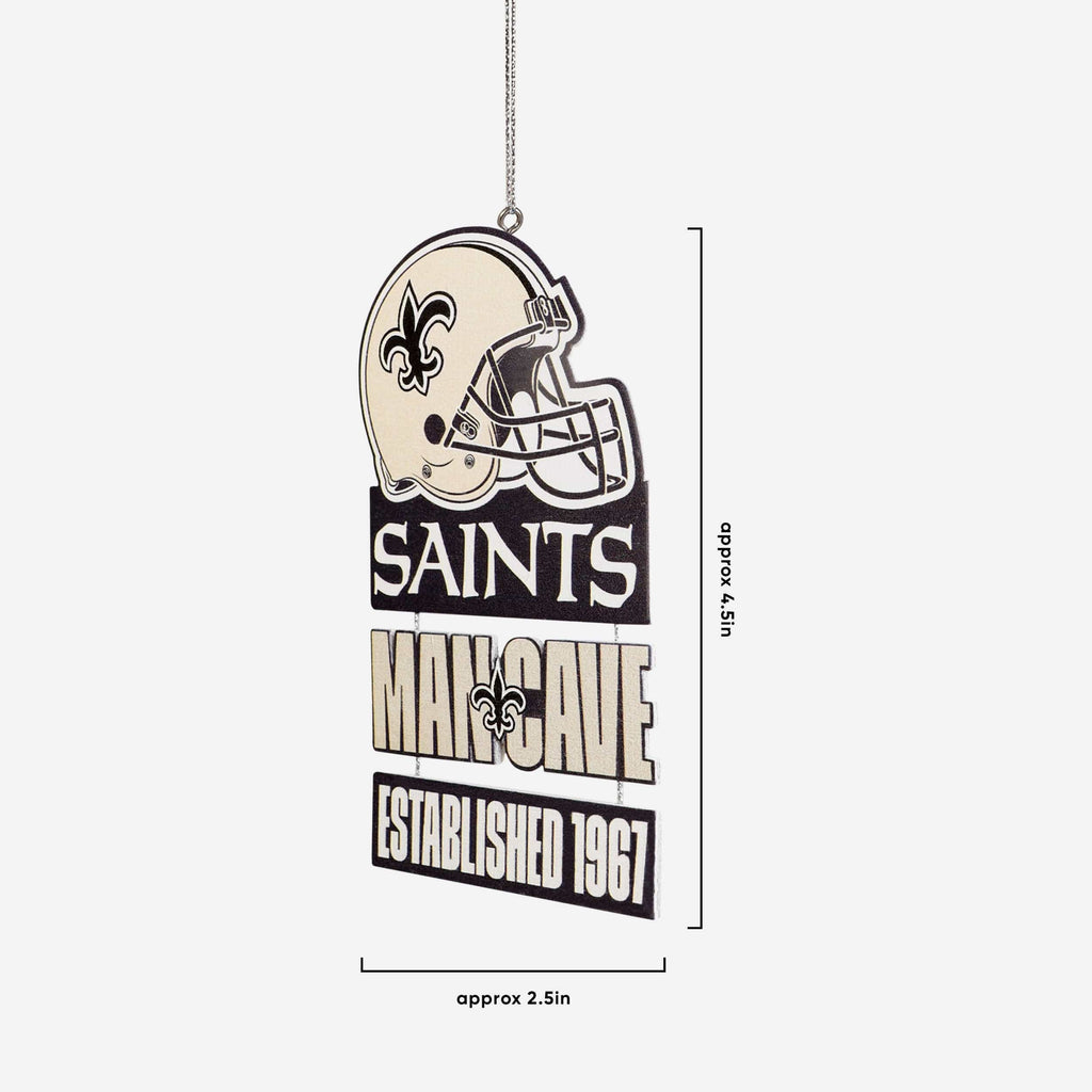 New Orleans Saints Mancave Sign Ornament FOCO
