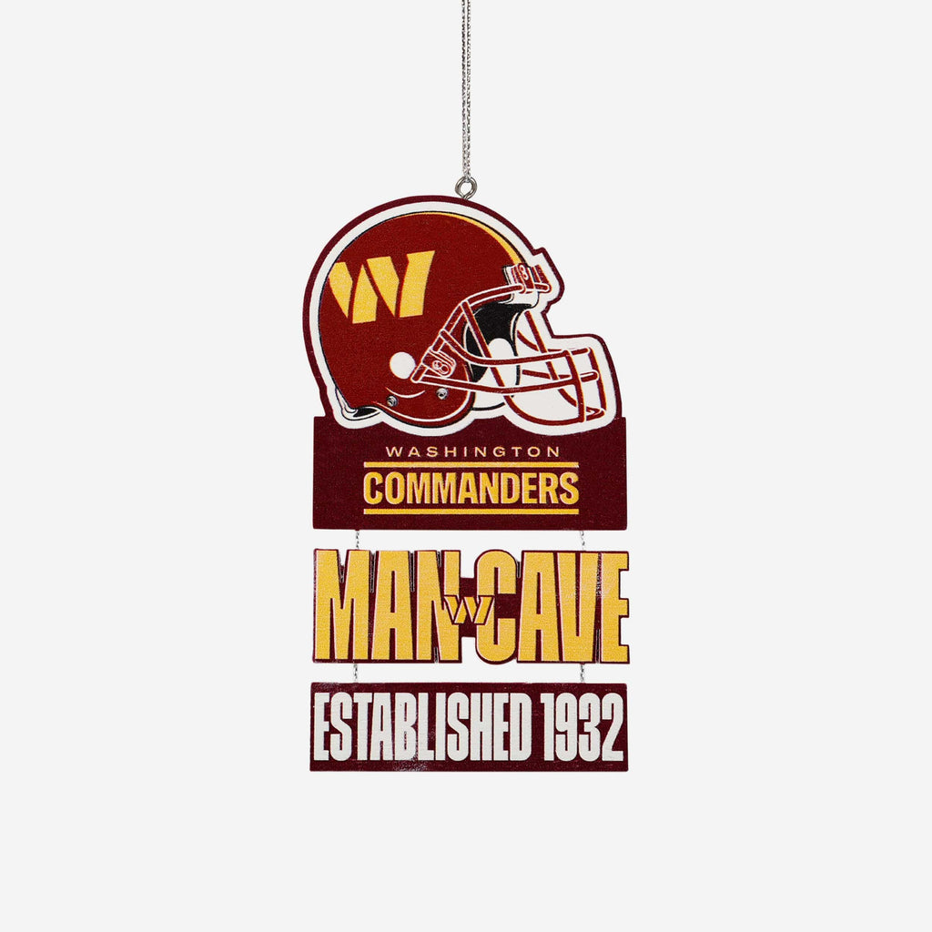 Washington Commanders Mancave Sign Ornament FOCO