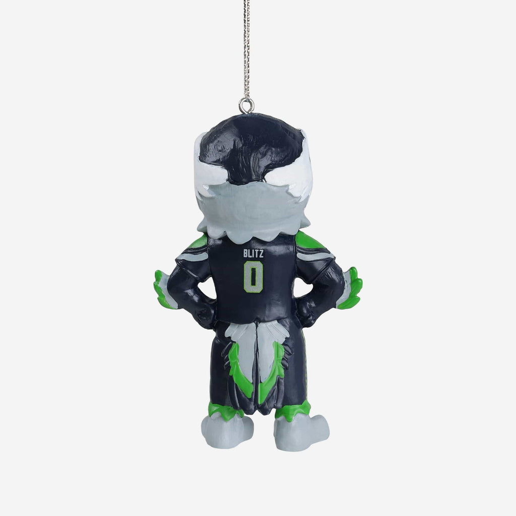Blitz Seattle Seahawks Mascot Ornament FOCO