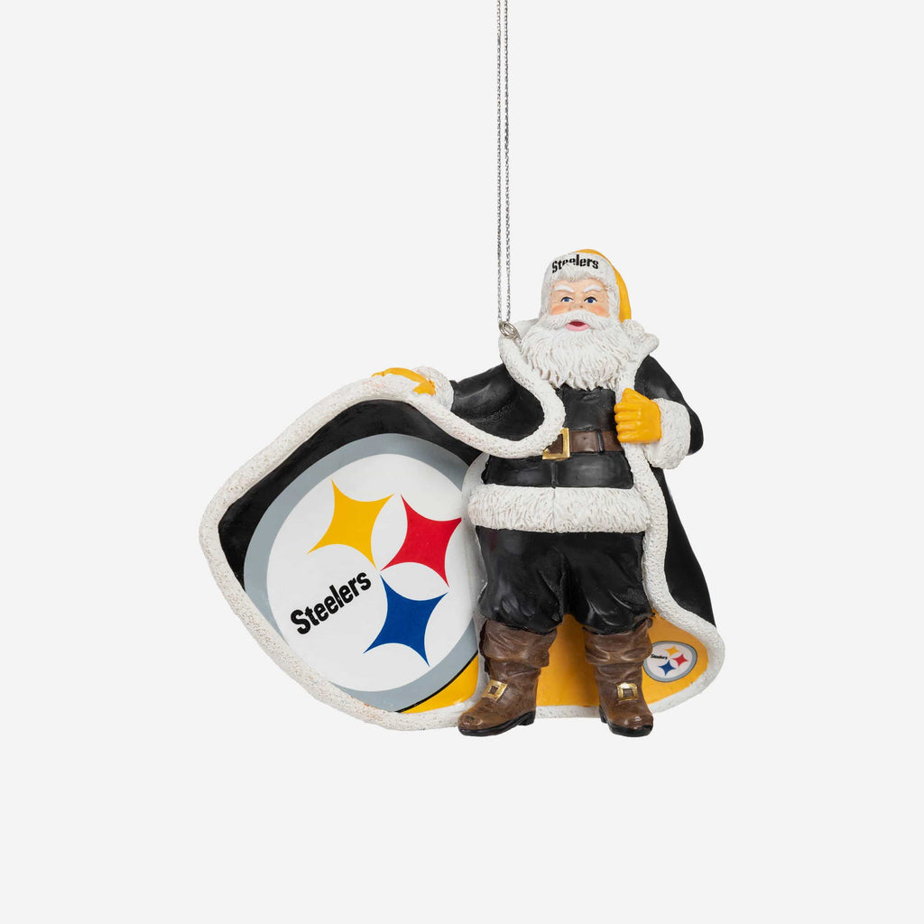 Pittsburgh Steelers Photoprint Santa Ornament FOCO