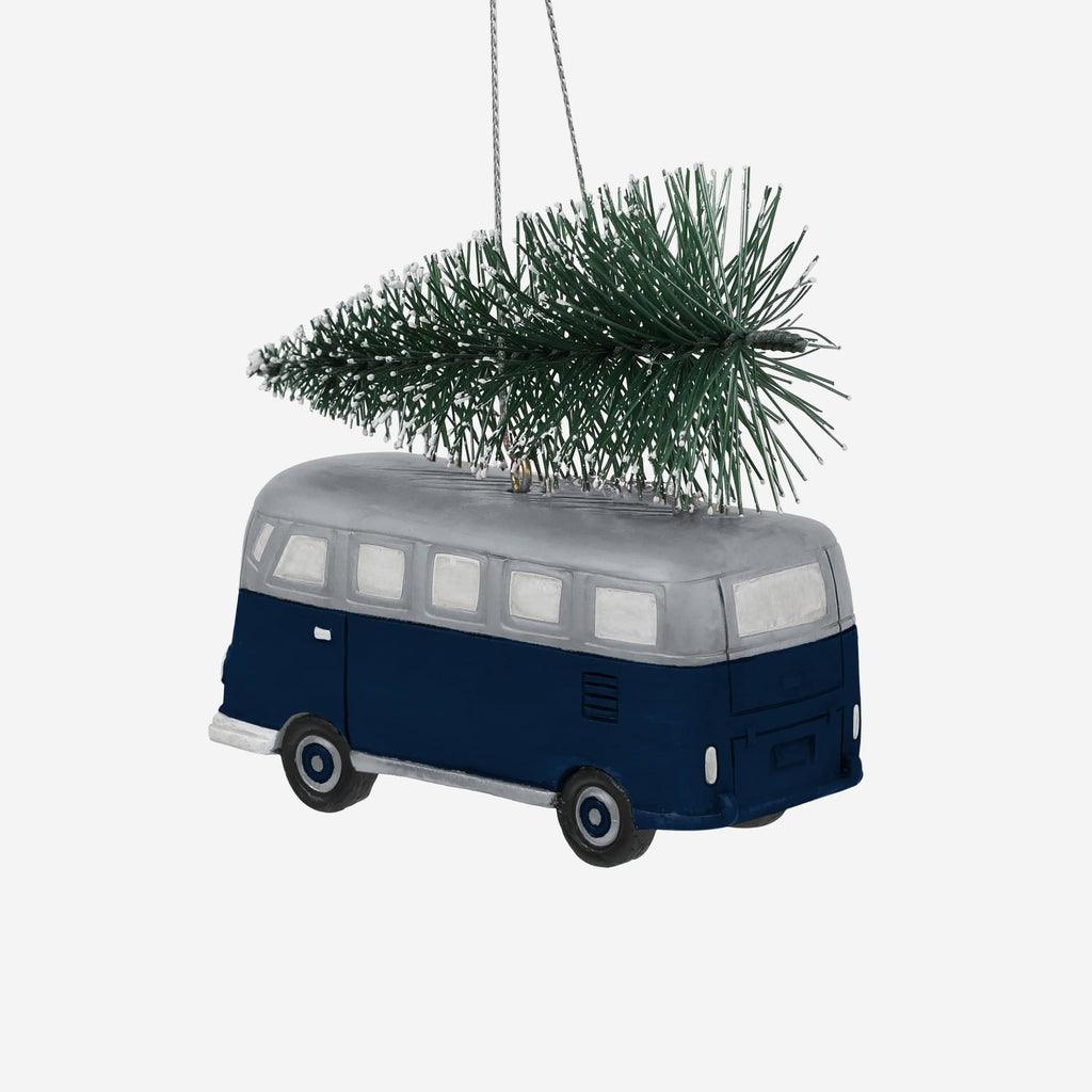 Dallas Cowboys Retro Bus With Tree Ornament FOCO