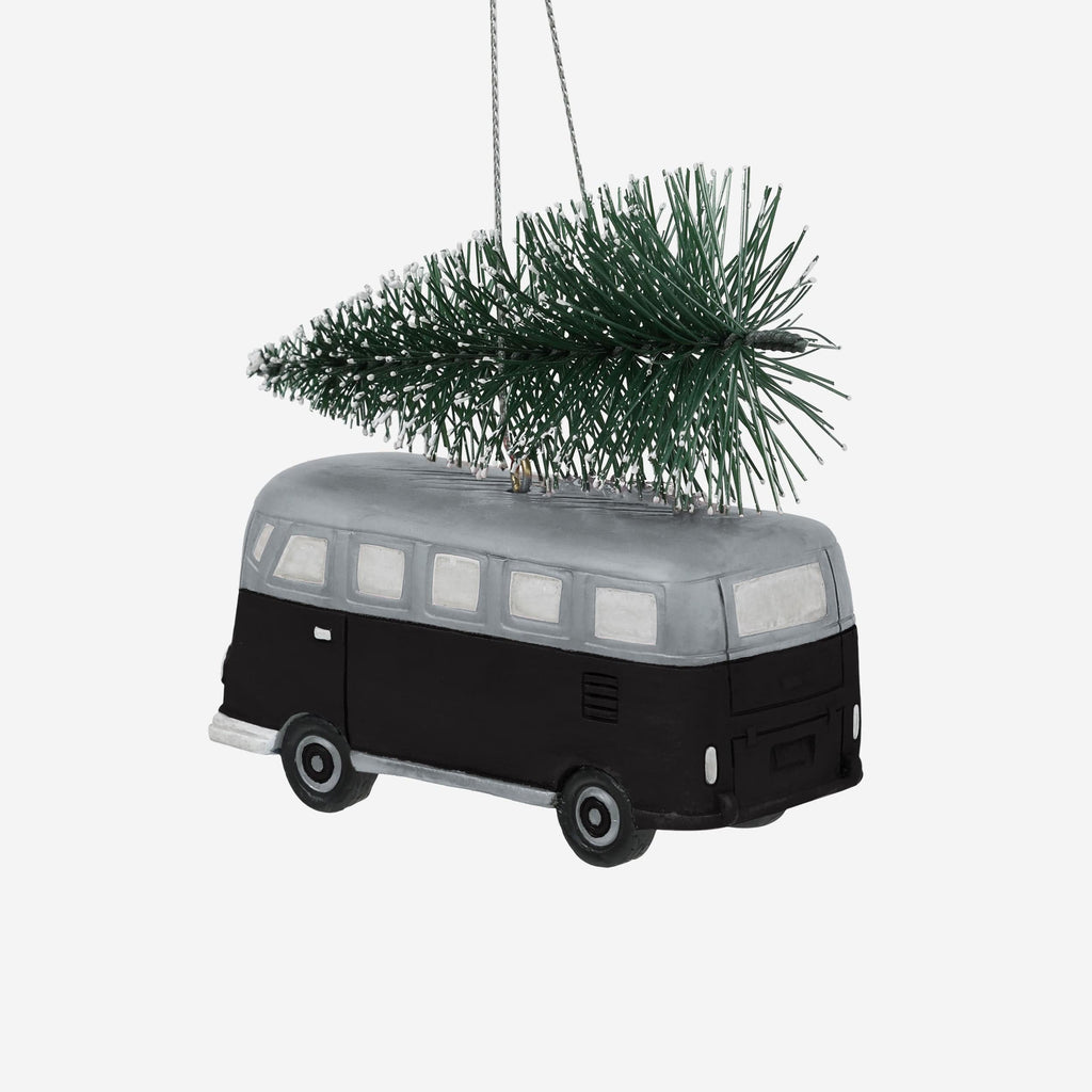 Las Vegas Raiders Retro Bus With Tree Ornament FOCO