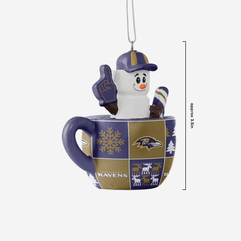 Baltimore Ravens Smores Mug Ornament FOCO