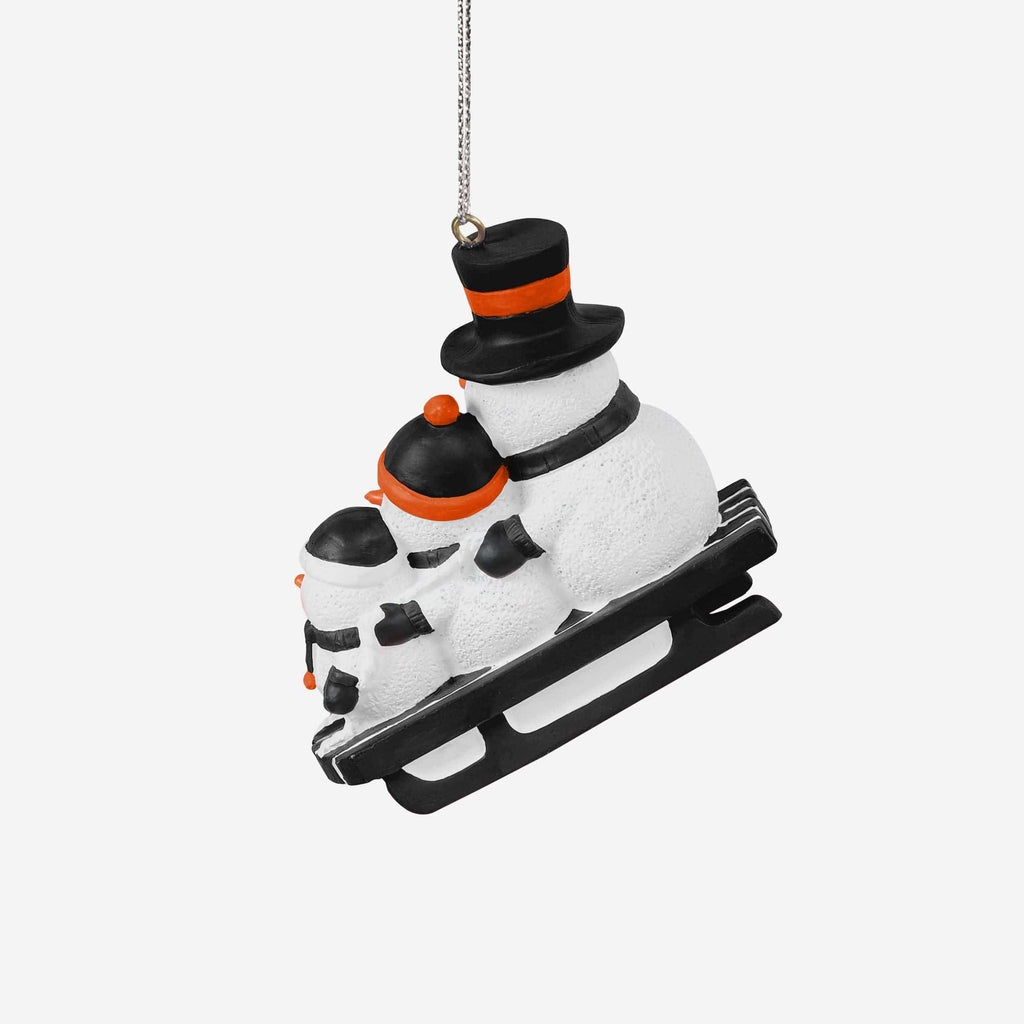 Cincinnati Bengals Sledding Snowmen Ornament FOCO