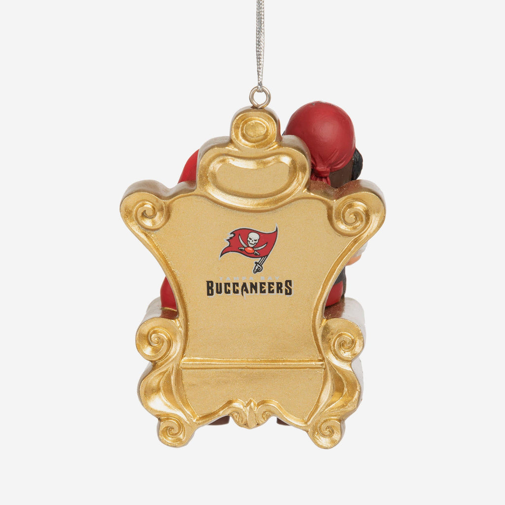 Captain Fear Tampa Bay Buccaneers Mascot On Santa's Lap Ornament FOCO