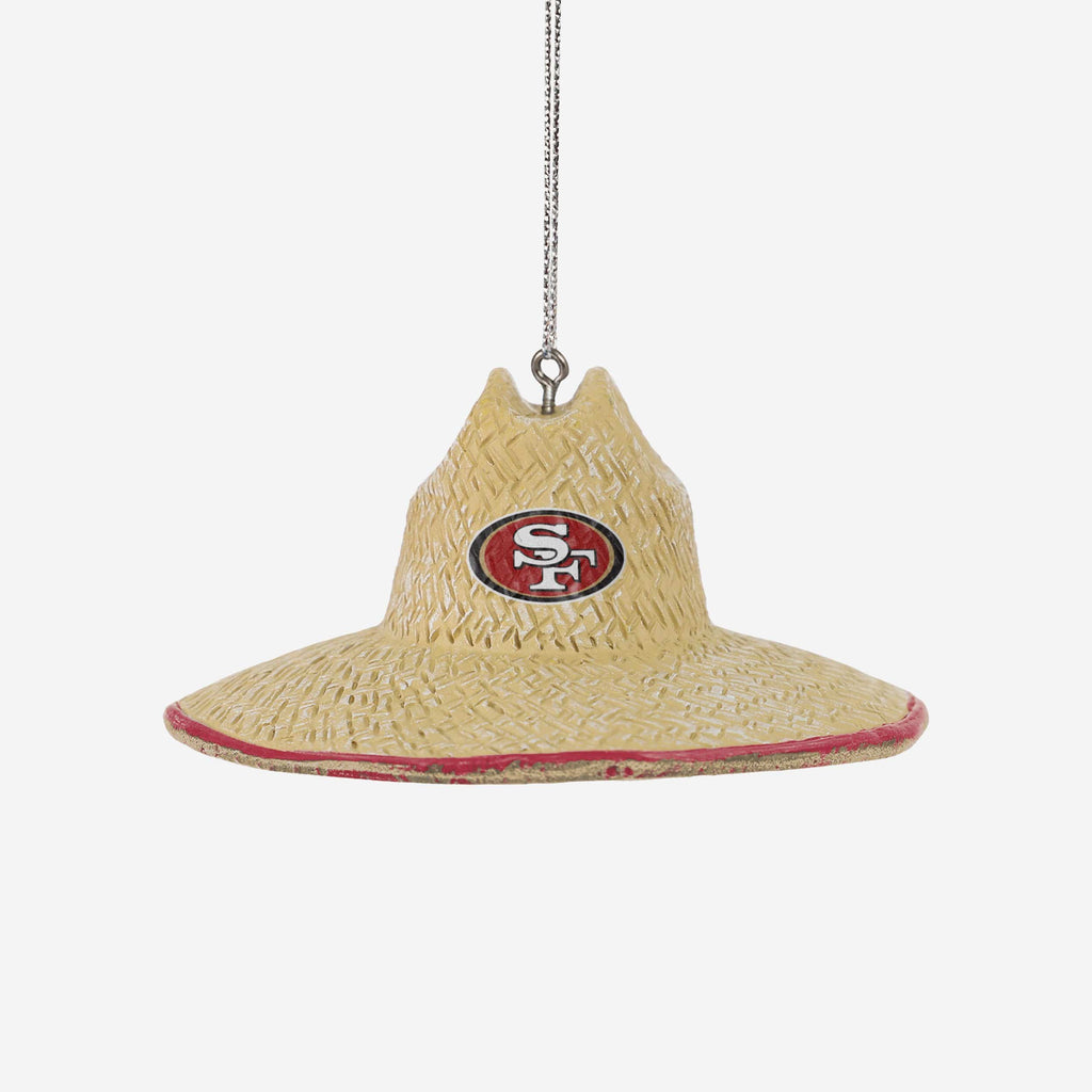 San Francisco 49ers Straw Hat Ornament FOCO