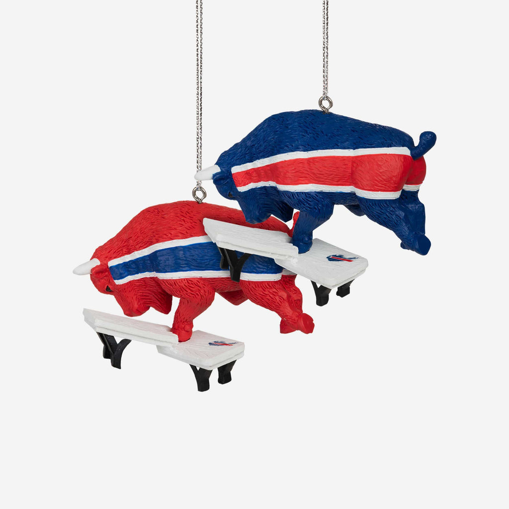 Buffalo Bills 2 Pack Thematic Ornament Set FOCO