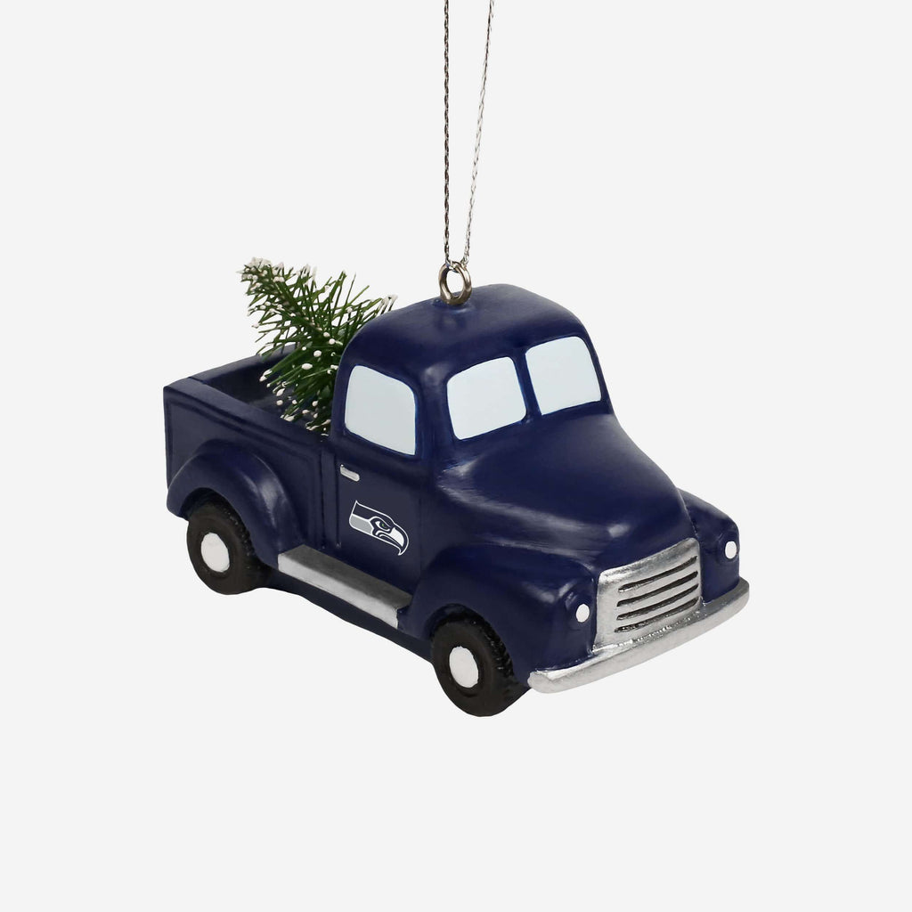 Seattle Seahawks Truck With Tree Ornament FOCO