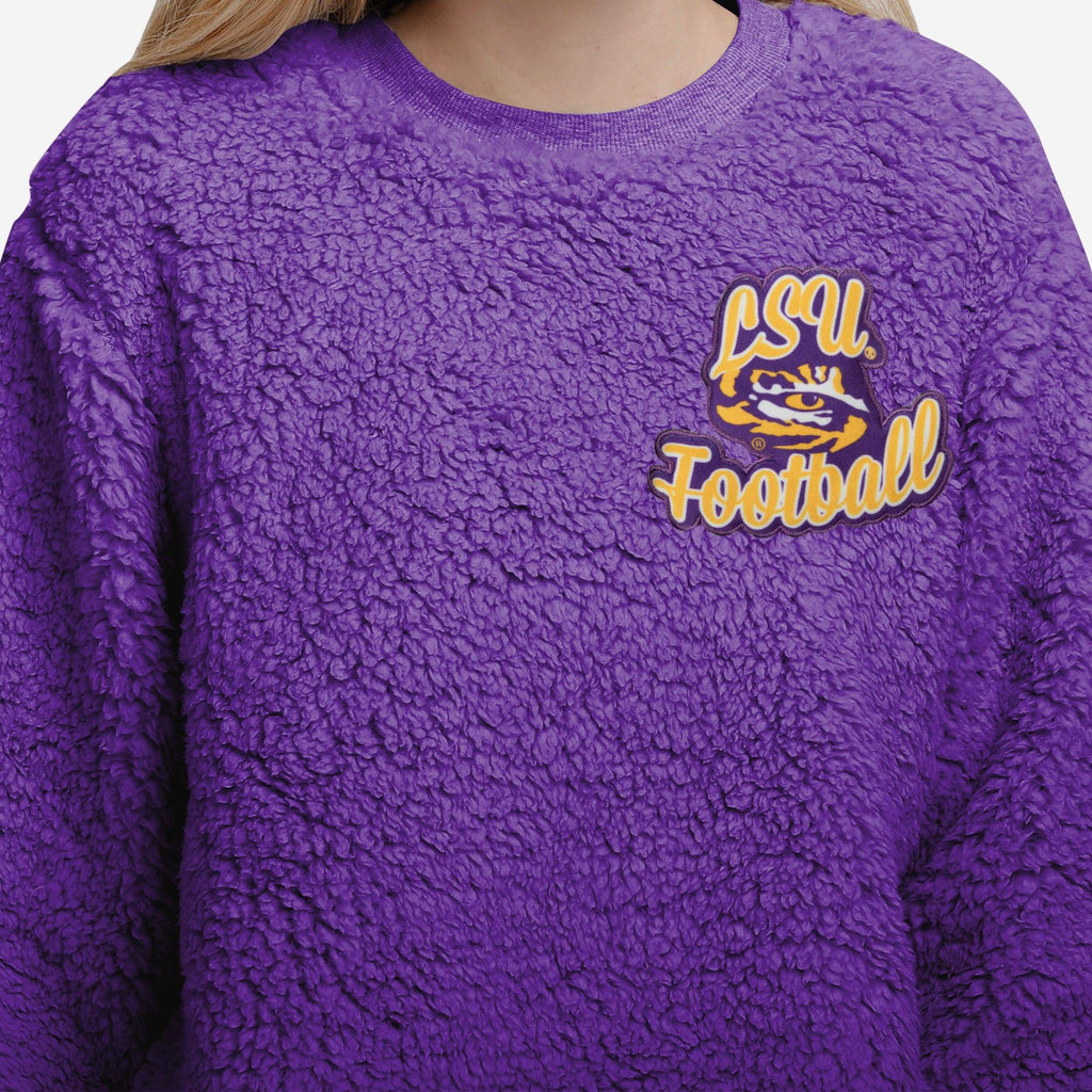 LSU Tigers Womens Sherpa Lounge Set FOCO