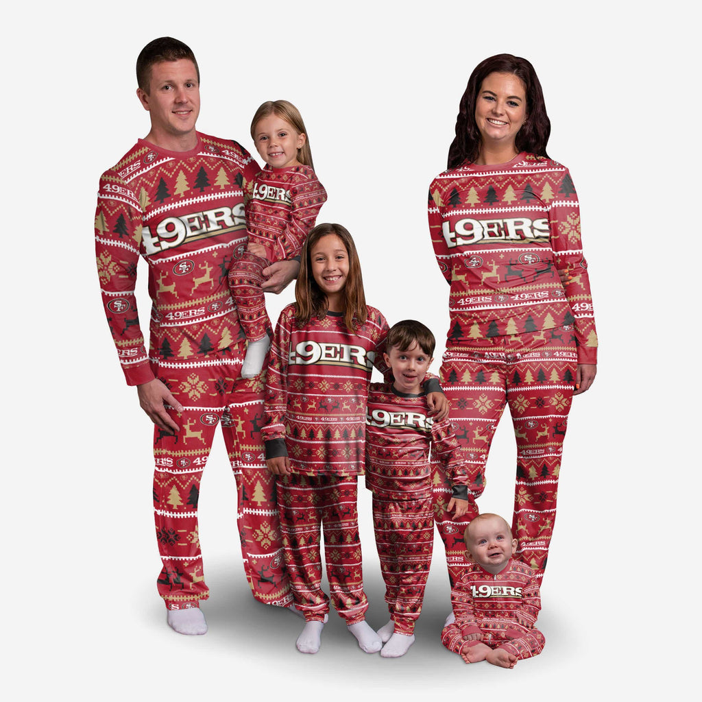 San Francisco 49ers Family Holiday Pajamas FOCO