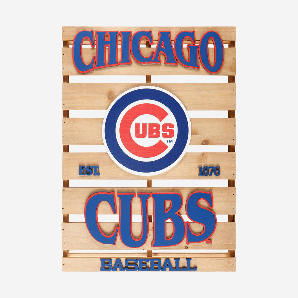 Chicago Cubs Wood Pallet Sign FOCO
