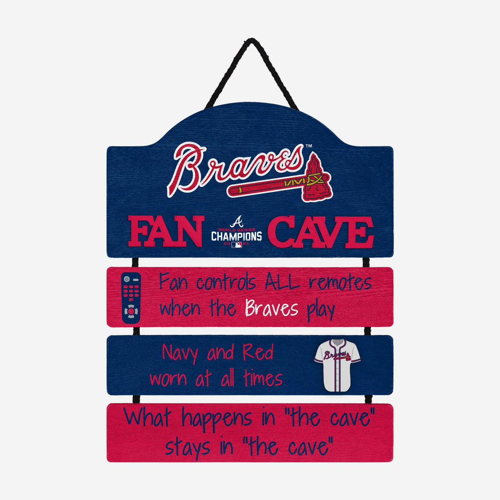 Atlanta Braves 2021 World Series Champions Mancave Sign FOCO