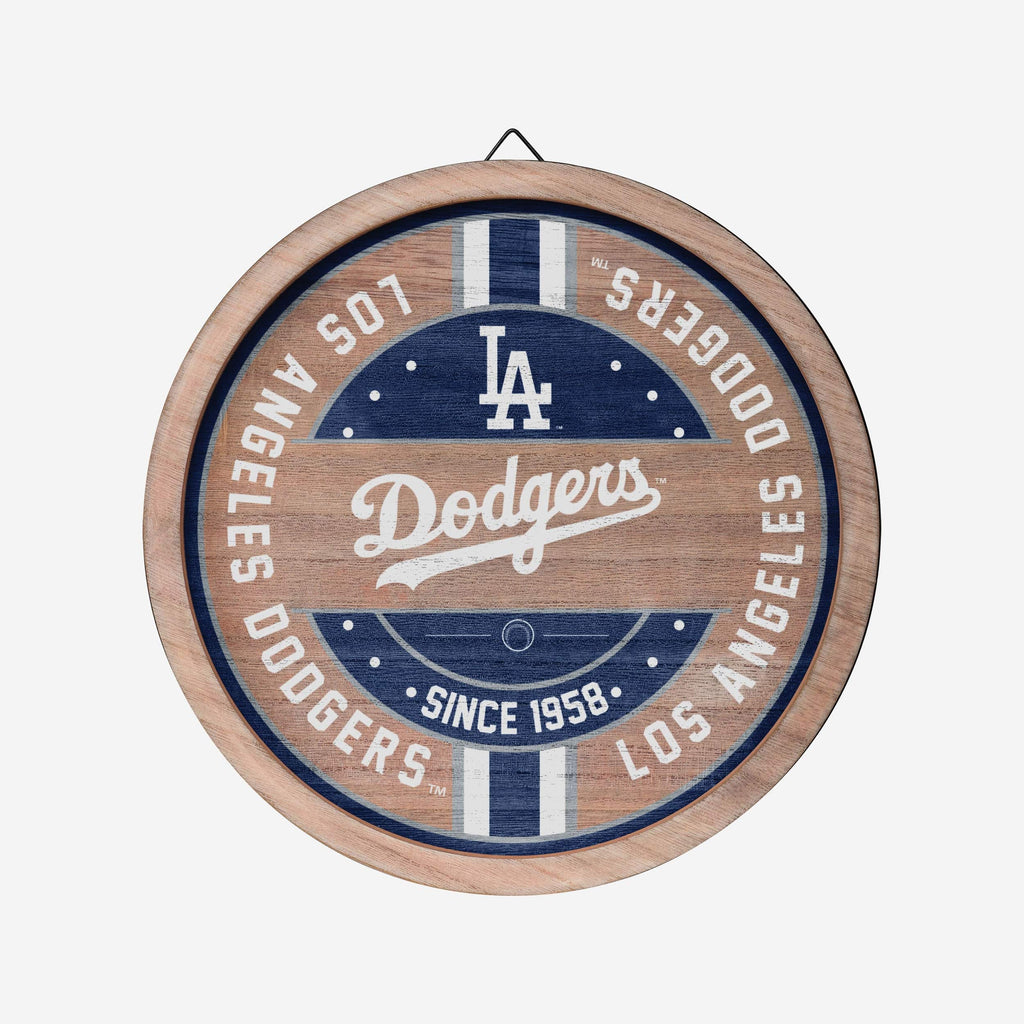 Los Angeles Dodgers Wooden Barrel Sign FOCO