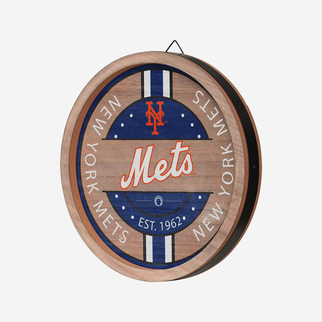 New York Mets Wooden Barrel Sign FOCO