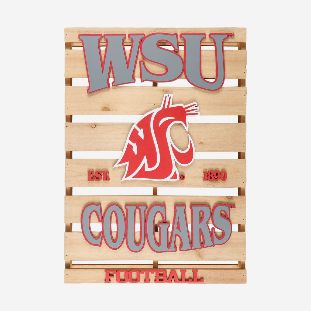 Washington State Cougars Wood Pallet Sign FOCO
