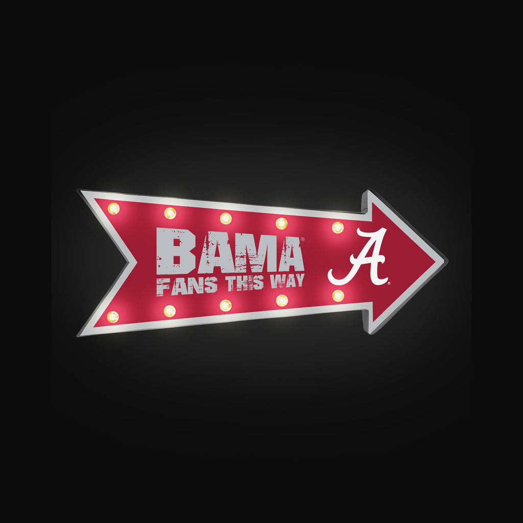 Alabama Crimson Tide Arrow Marquee Sign FOCO