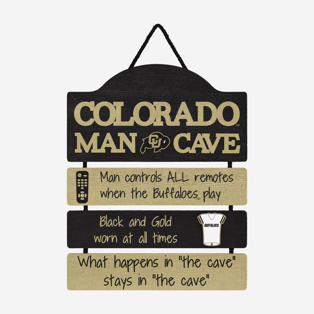 Colorado Buffaloes Mancave Sign FOCO