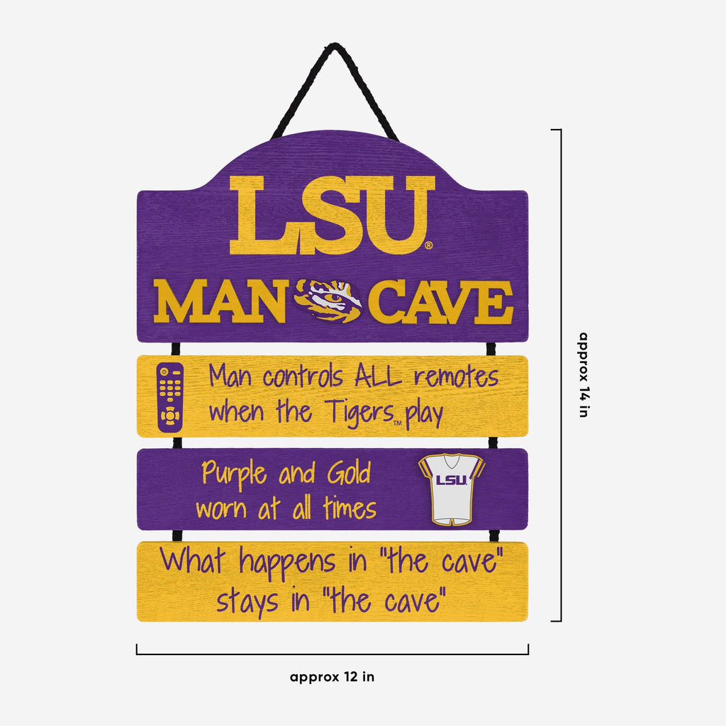 LSU Tigers Mancave Sign FOCO