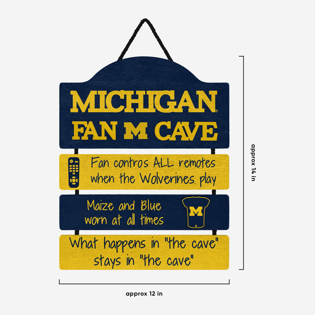 Michigan Wolverines Mancave Sign FOCO