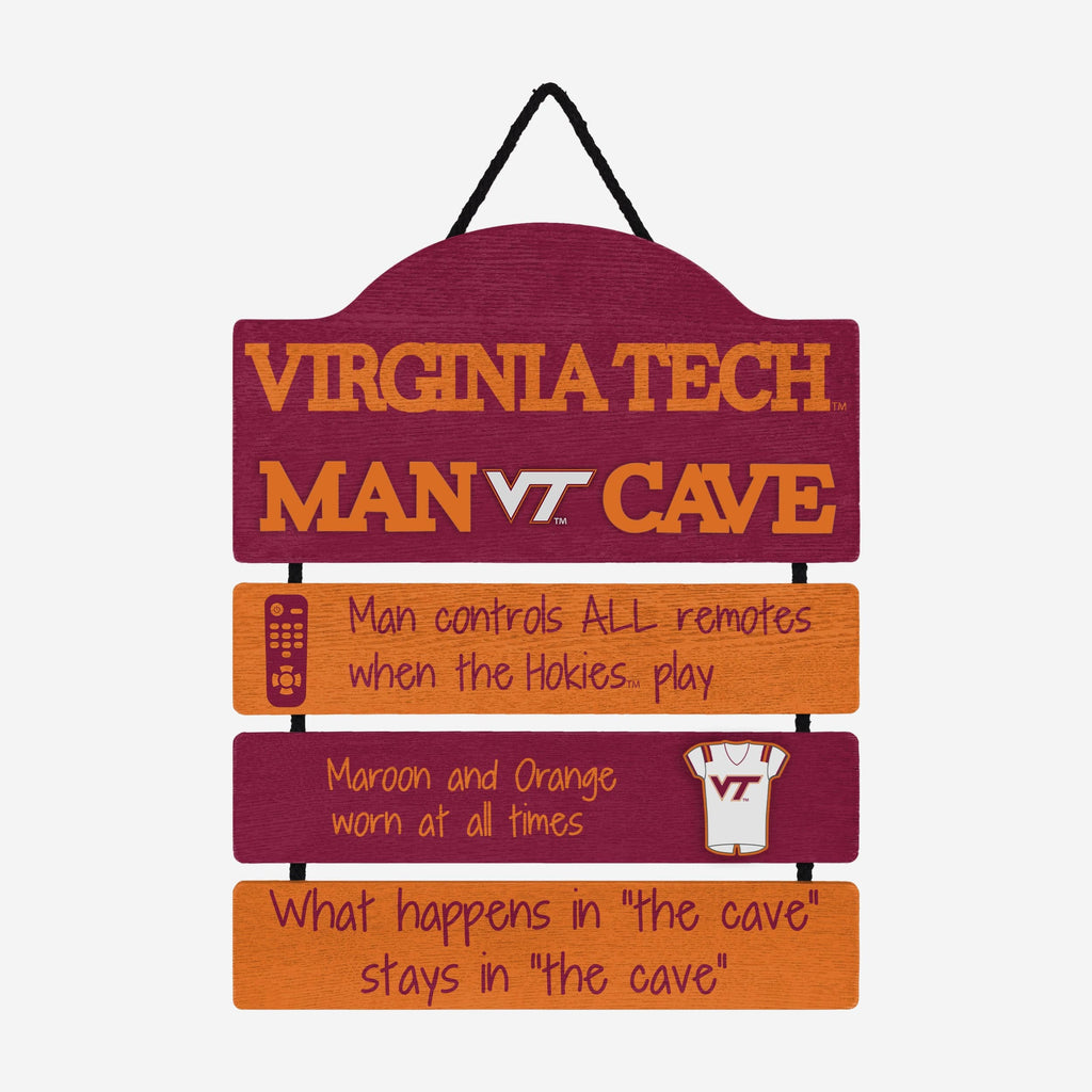 Virginia Tech Hokies Mancave Sign FOCO