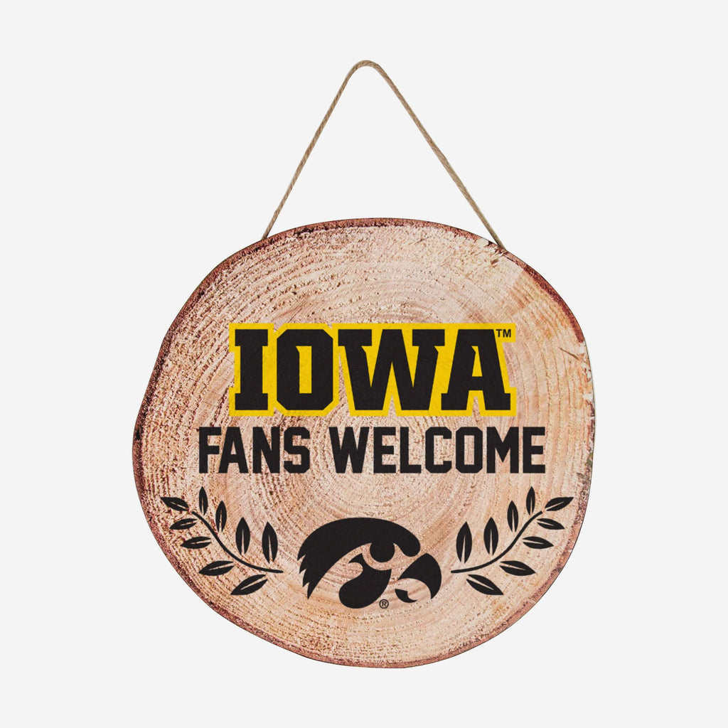 Iowa Hawkeyes Wood Stump Sign FOCO