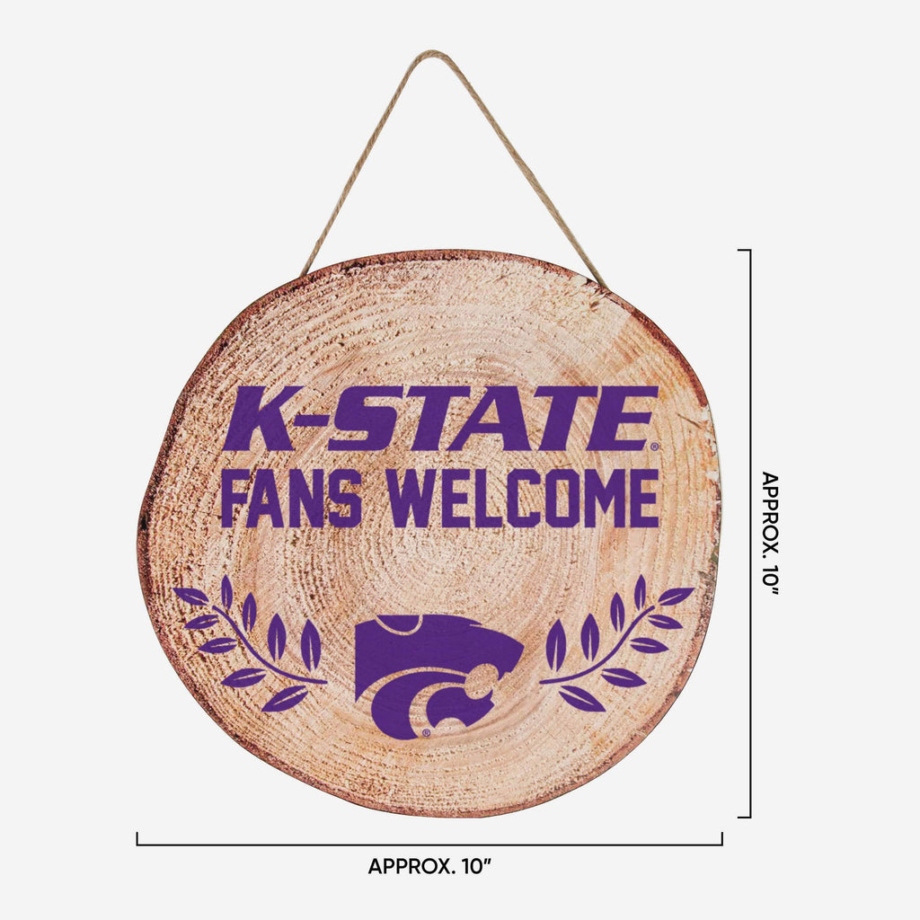 Kansas State Wildcats Wood Stump Sign FOCO