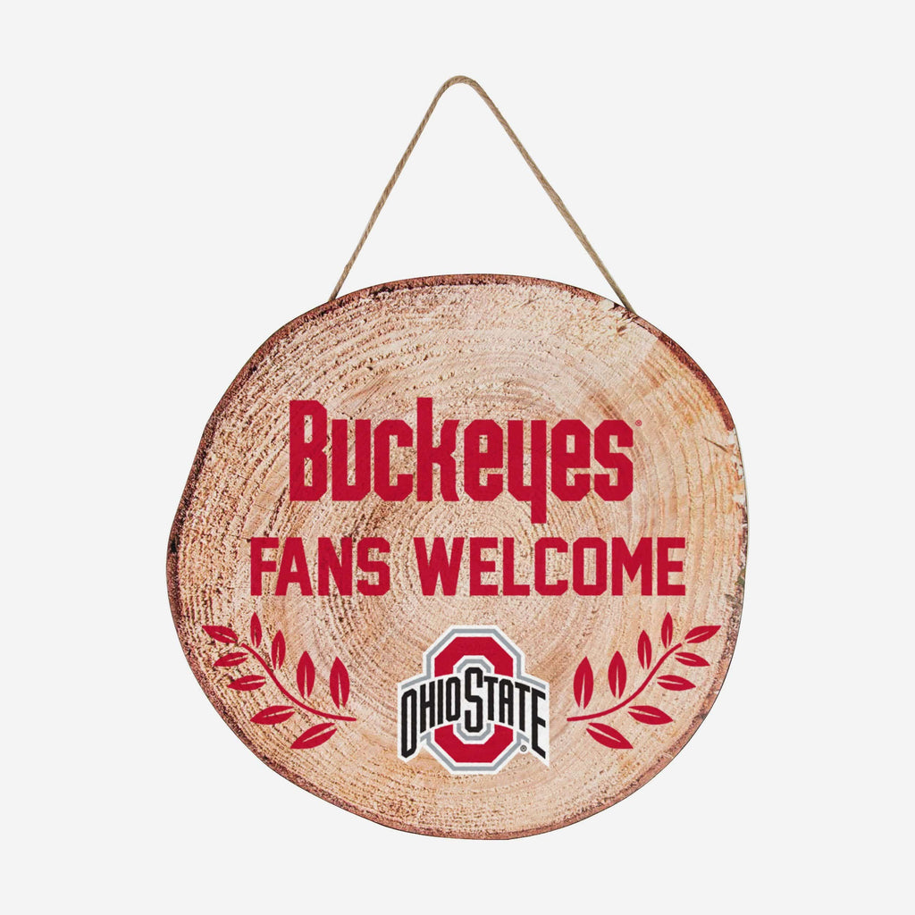 Ohio State Buckeyes Wood Stump Sign FOCO