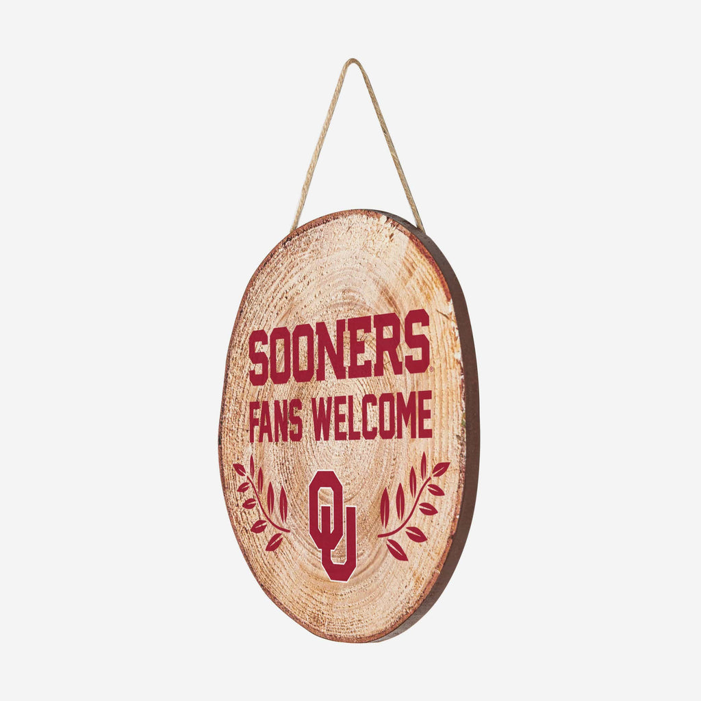 Oklahoma Sooners Wood Stump Sign FOCO