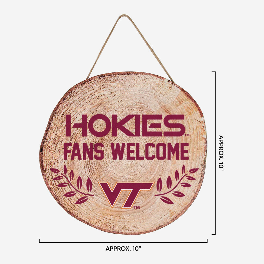 Virginia Tech Hokies Wood Stump Sign FOCO