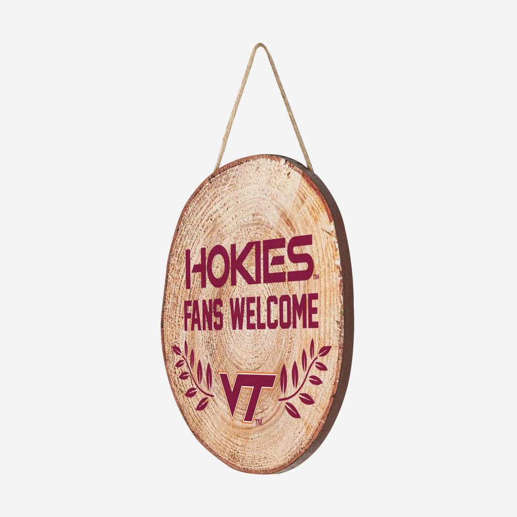 Virginia Tech Hokies Wood Stump Sign FOCO