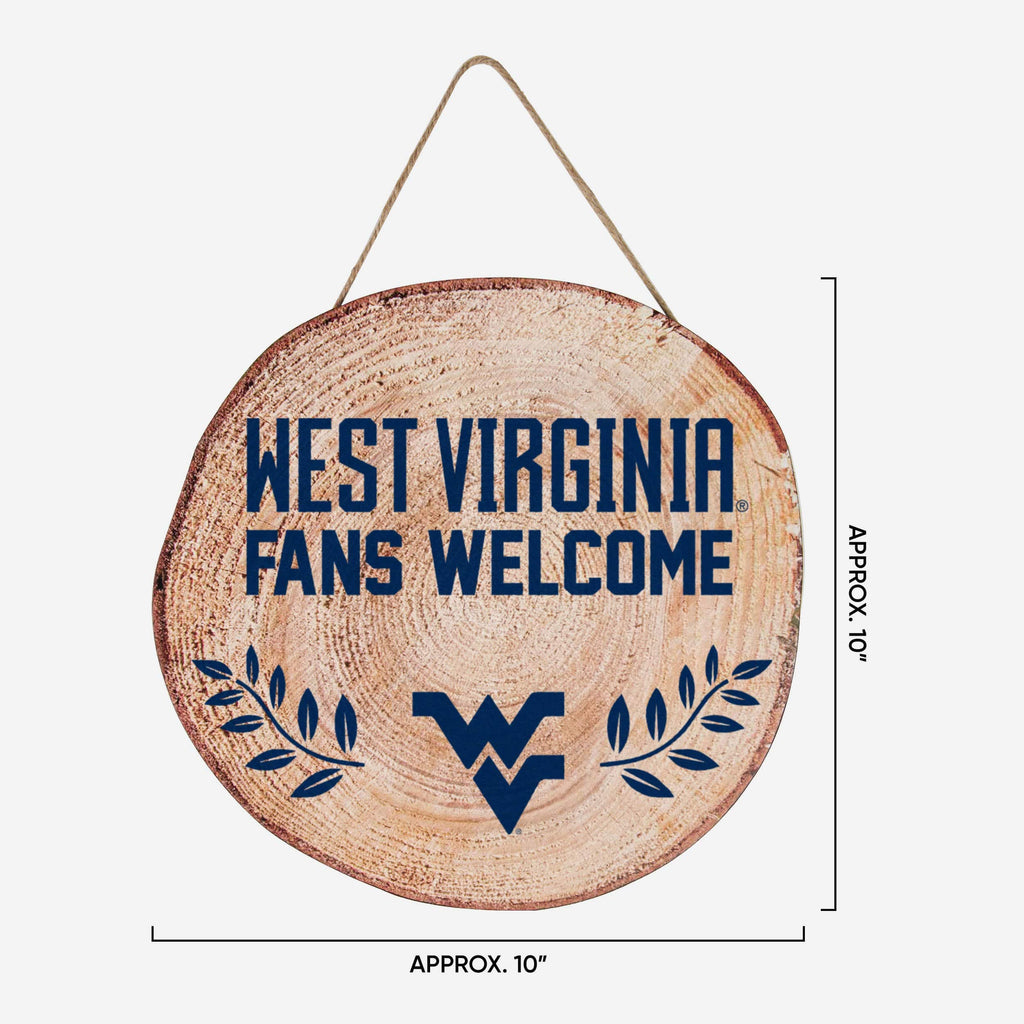 West Virginia Mountaineers Wood Stump Sign FOCO