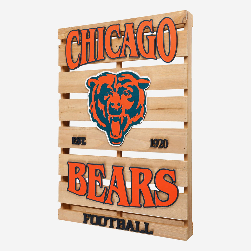 Chicago Bears Wood Pallet Sign FOCO