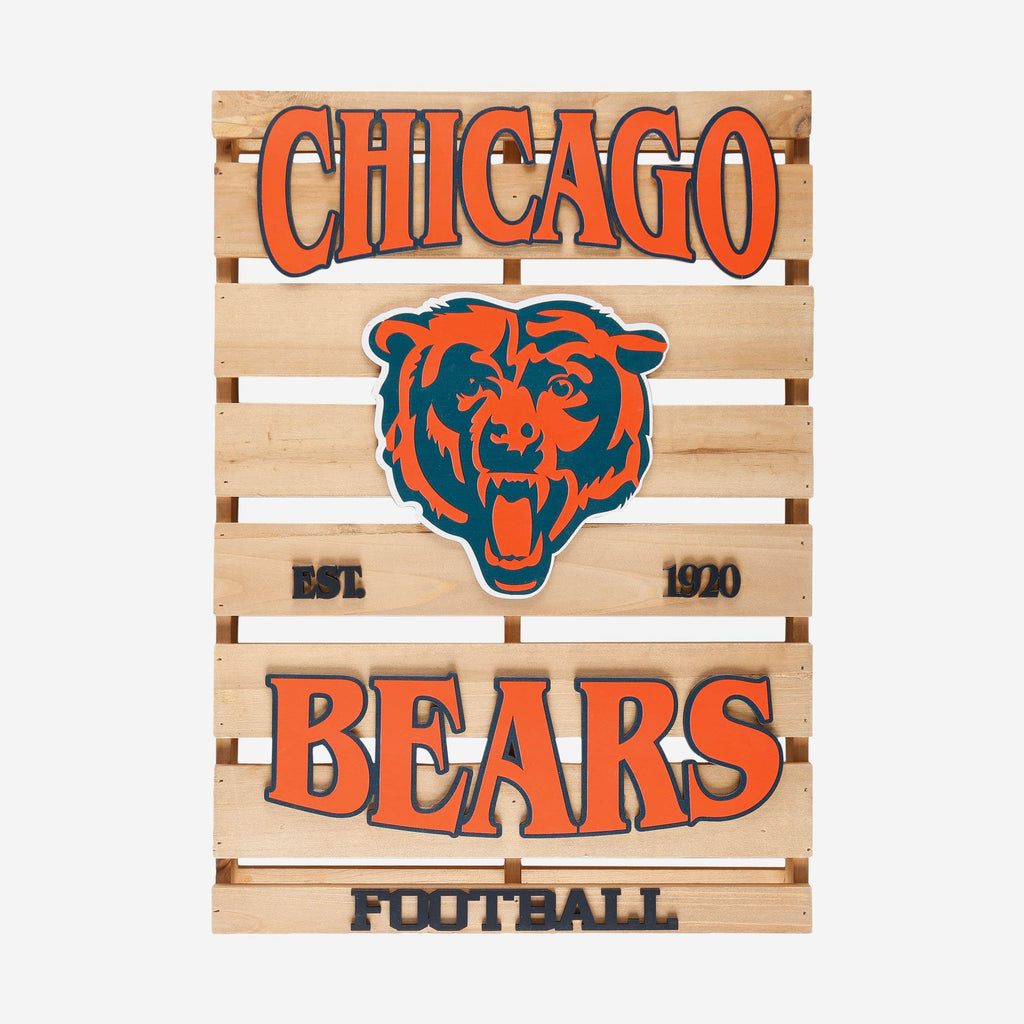 Chicago Bears Wood Pallet Sign FOCO