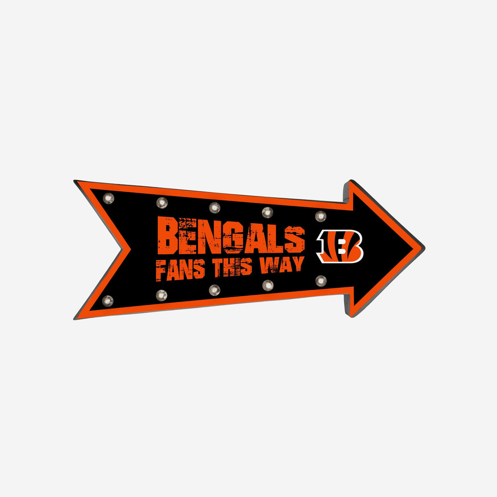 Cincinnati Bengals Arrow Marquee Sign FOCO