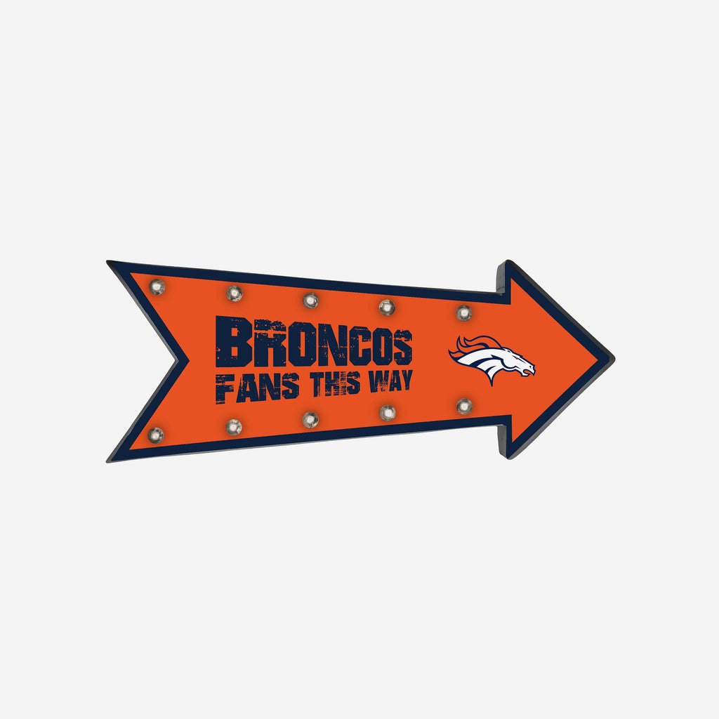 Denver Broncos Arrow Marquee Sign FOCO