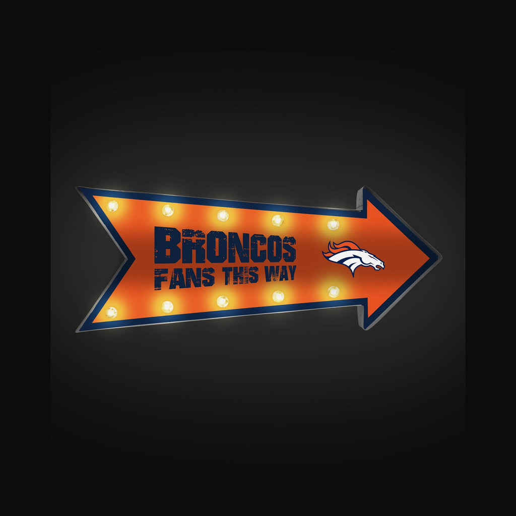 Denver Broncos Arrow Marquee Sign FOCO