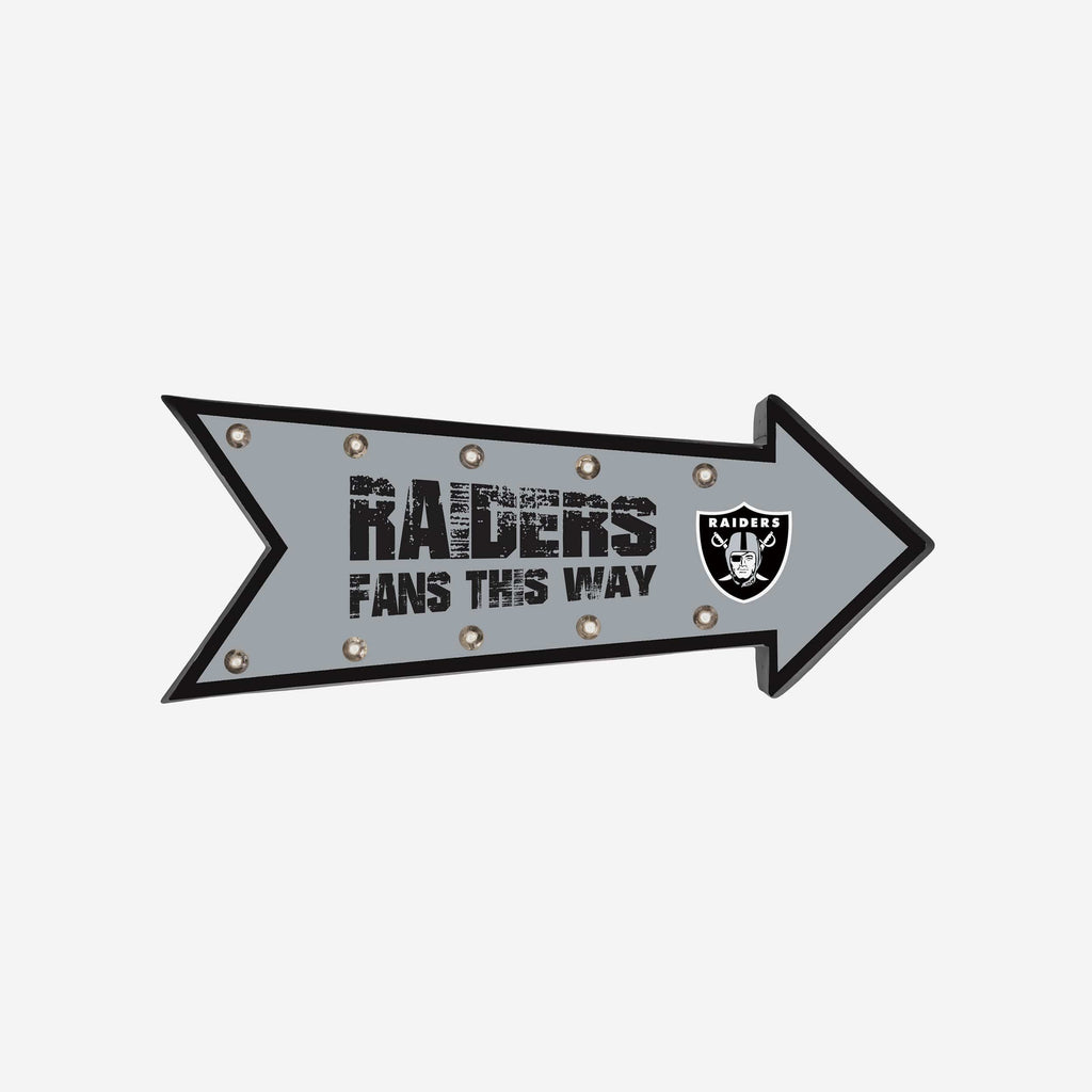 Las Vegas Raiders Arrow Marquee Sign FOCO