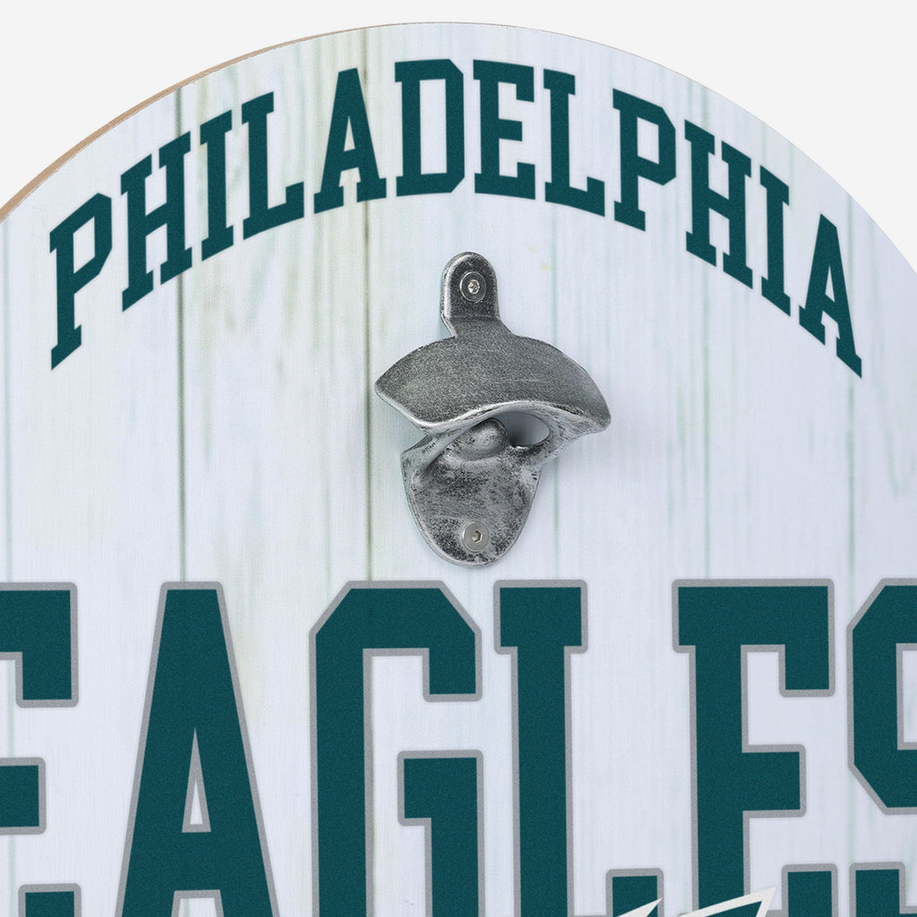 Philadelphia Eagles Bottle Opener Cap Catcher Wall Sign FOCO